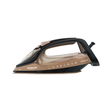 Arshia Steam Iron Gold Black