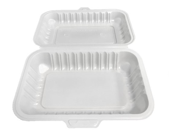 White 9''*6''*2.75'' Hinged Plastic / Clamshell Take Out Containers ...