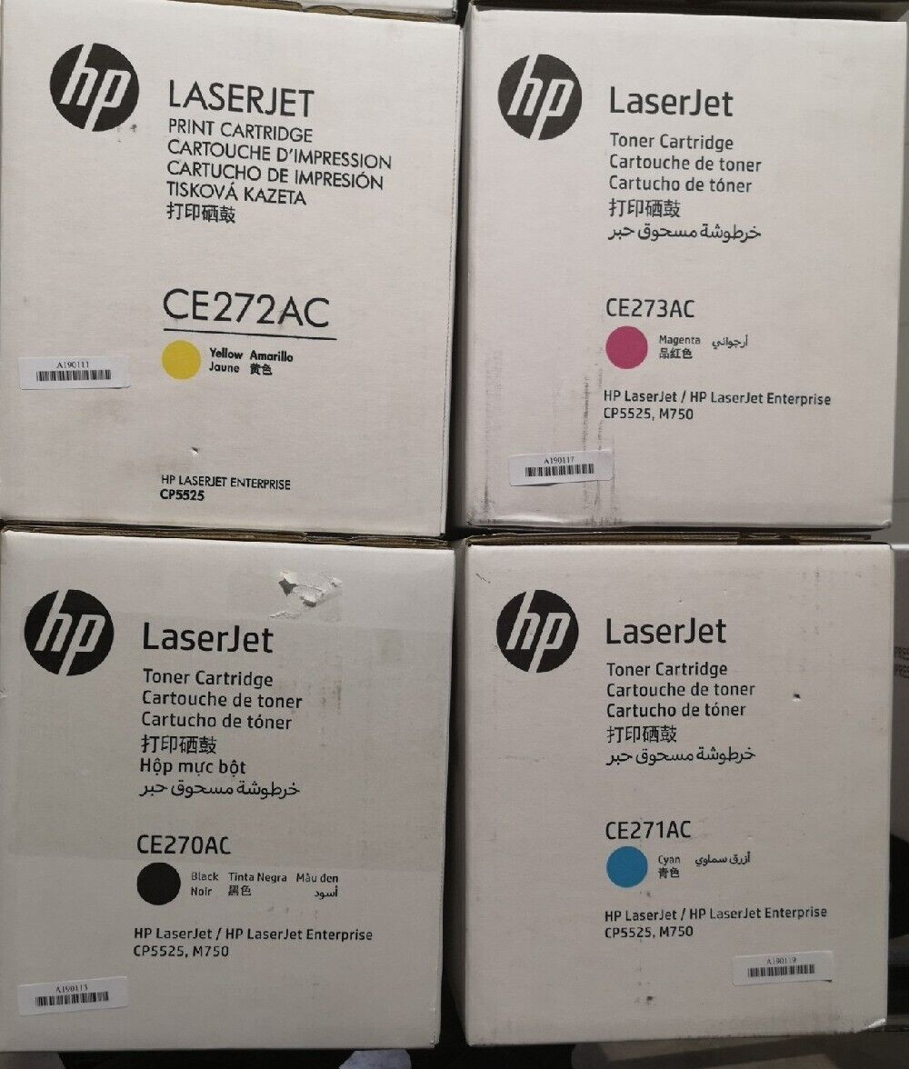 Original HP 650A Ce270a Ce271a Ce272a Ce273a Toner Cartridges