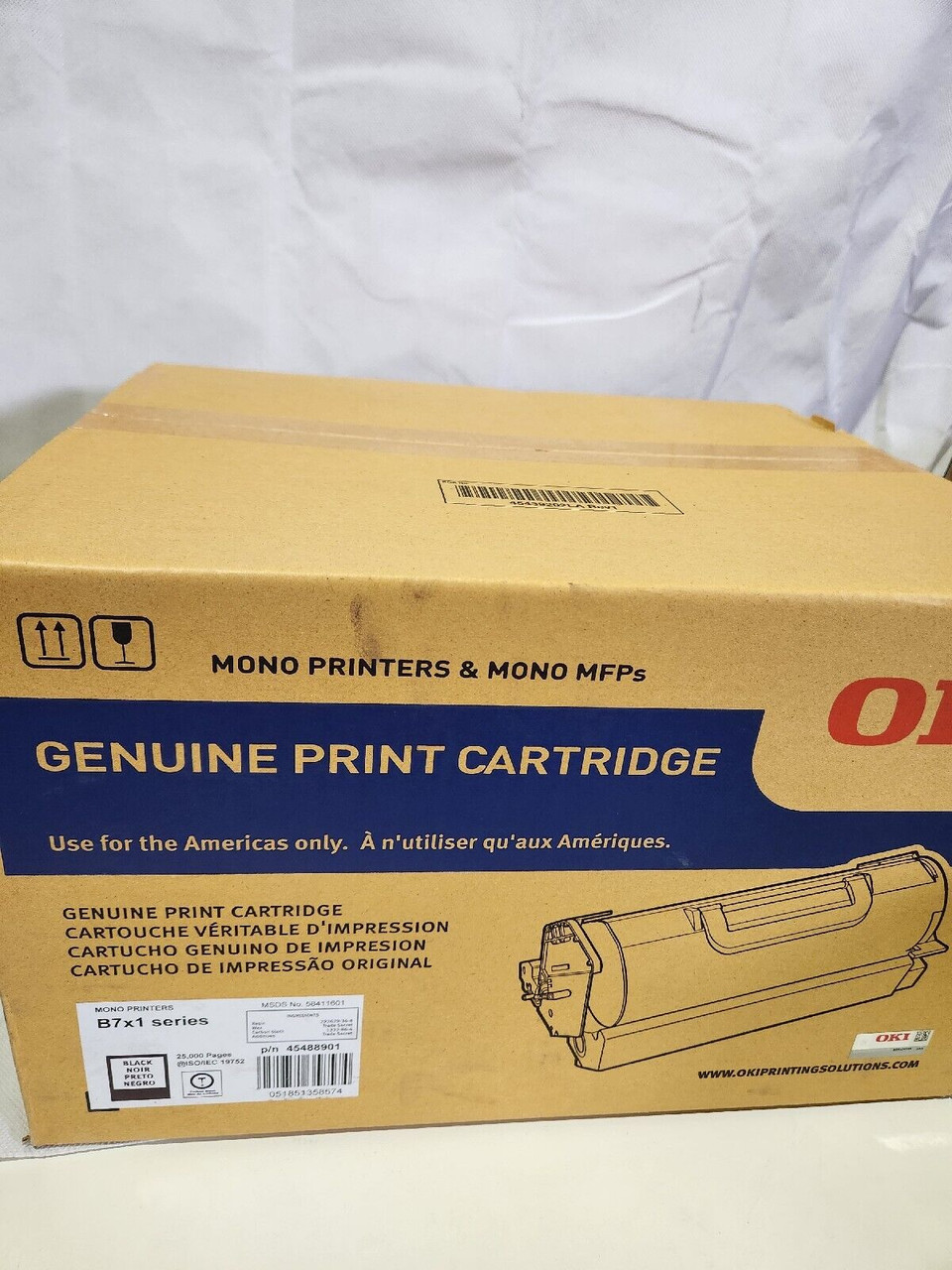 Original Oki 45488901 Toner Cartridge For B7x1 Series