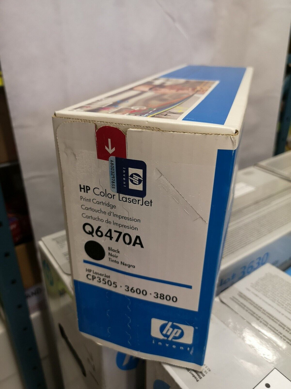 Genuine Original HP Q6470A Black Toner Cartridge