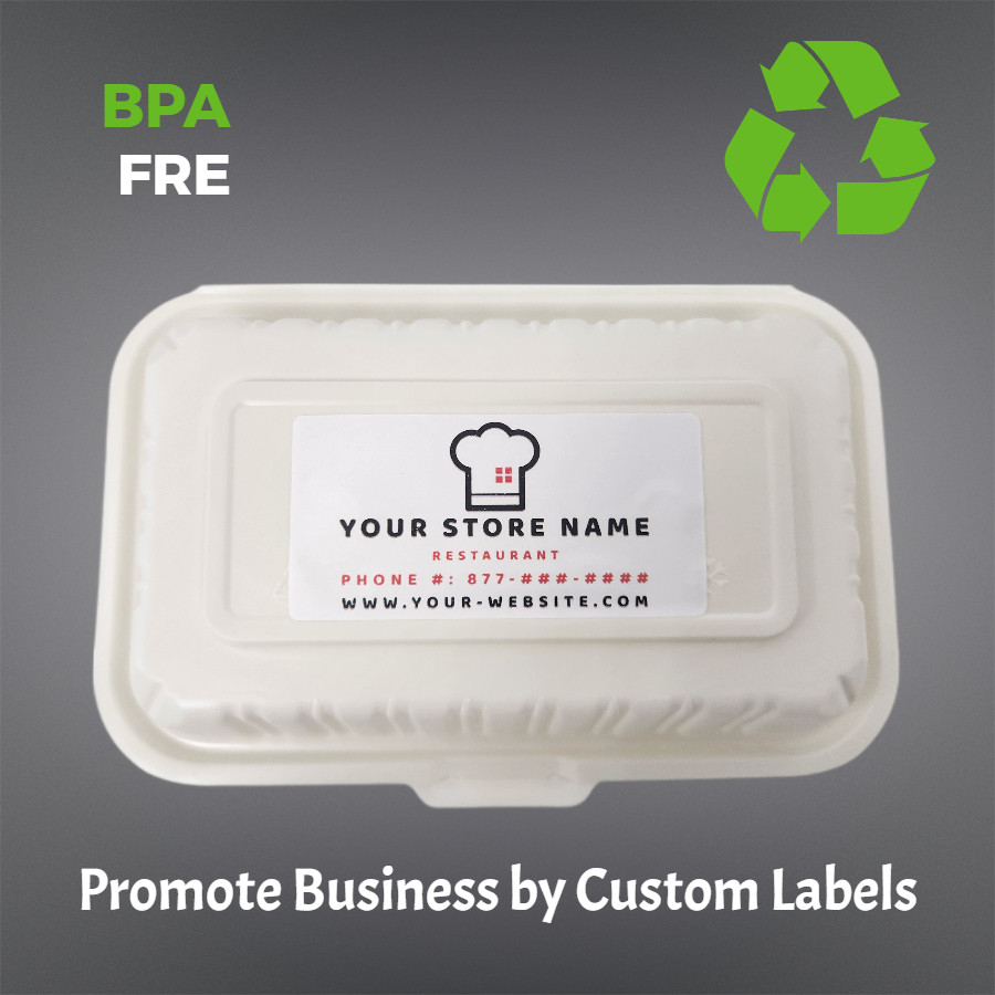 (9''x6''x2.75'') Microwaveable & BPA Free Hinged/Clamshell Containers ...