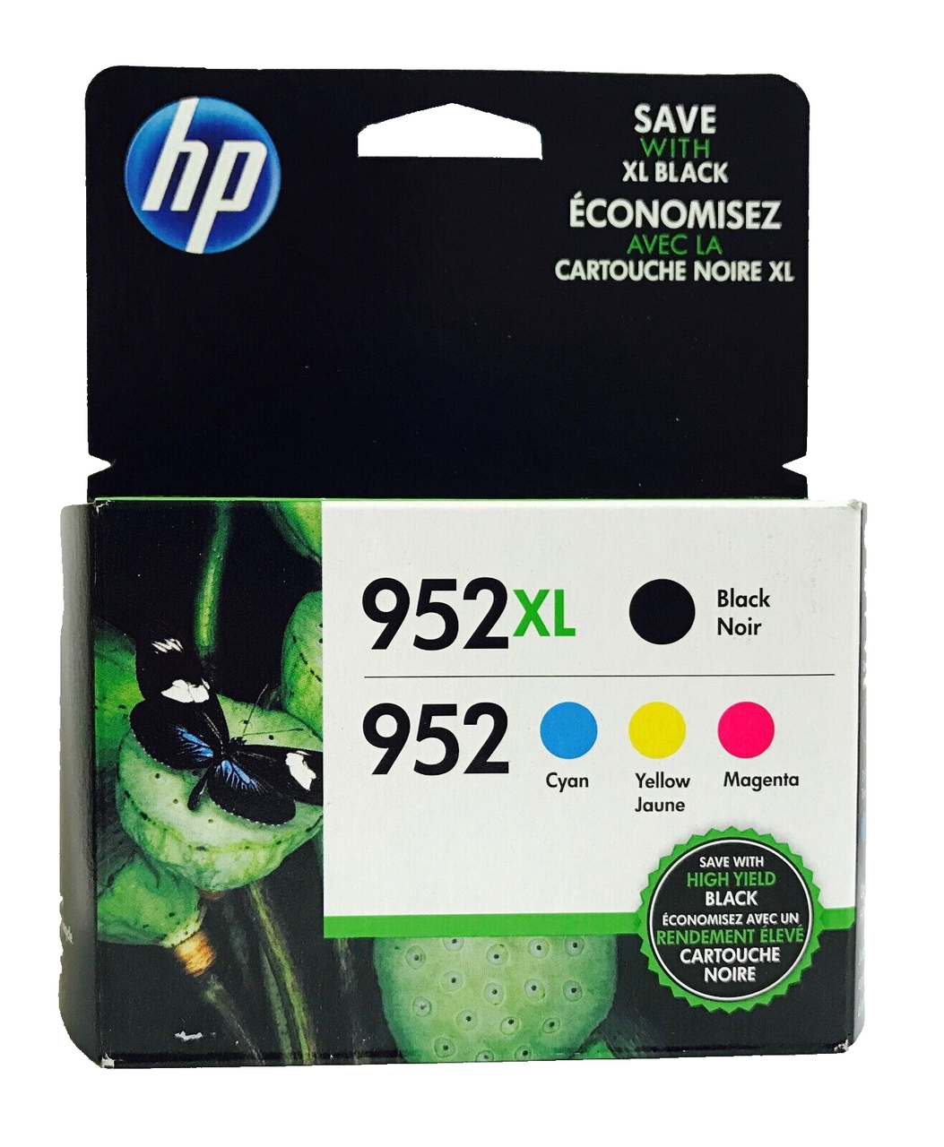 Genuine HP 952XL Black & 952/C/M/Y Ink Cartridge Combo Set (F6Y19AN ...