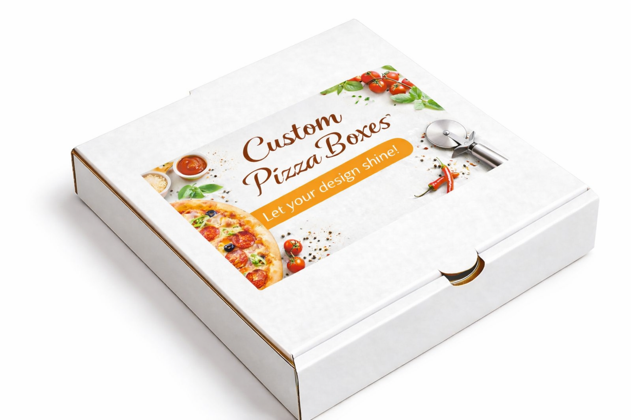 Custom Printed White Pizza Boxes / Custom Pizza Boxes 13''X13''X2 ...