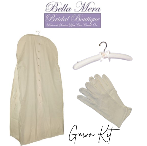 70" Extra Large Bridal Gown Kit - Muslin Cotton Bag, Gloves and Muslin ...
