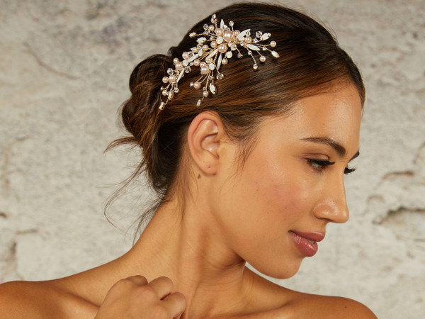 En Vogue HC2430 Pearl Bead, Crystal, White Opal and Clear Rhinestones