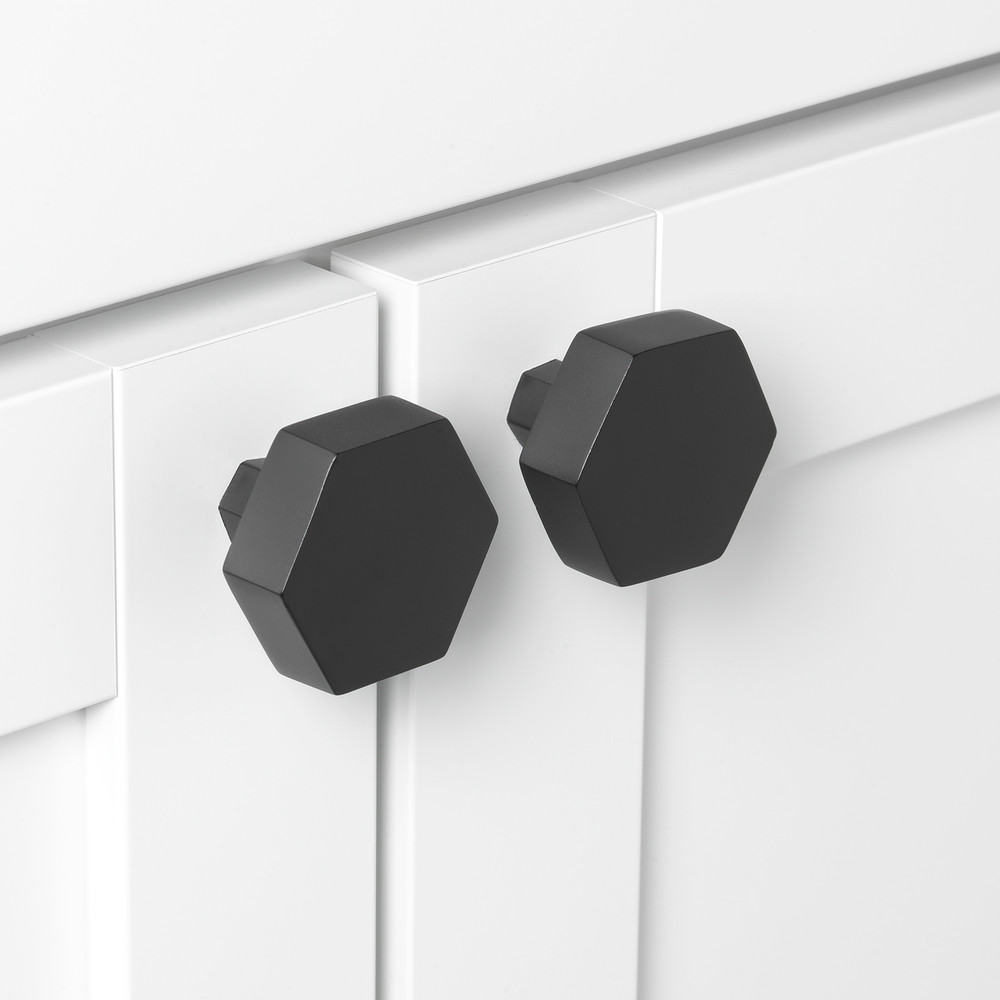 1-1/2 Inch Solid Hexagon Cabinet Knob - 5824 - GlideRite Hardware
