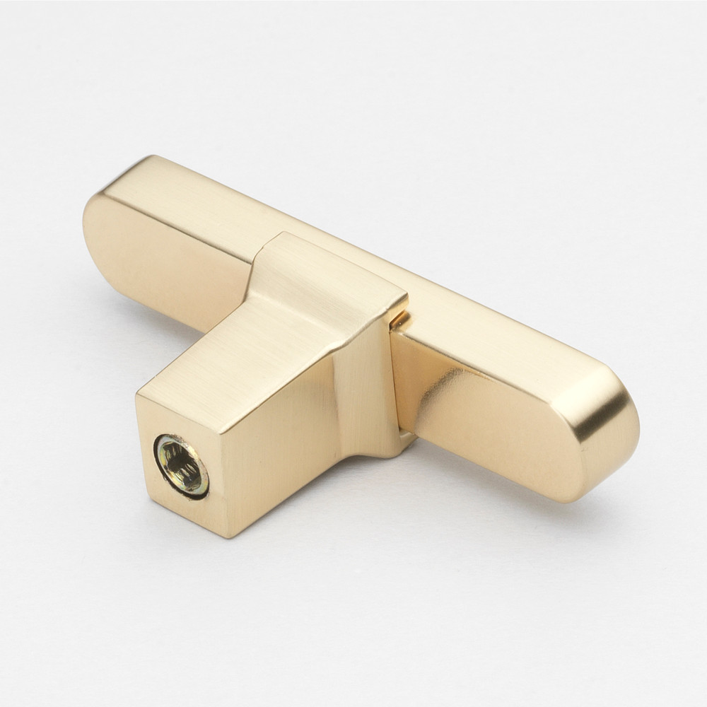 2-1/4" Solid Flat Drawer Cabinet T Knob, 4842-T - GlideRite Hardware
