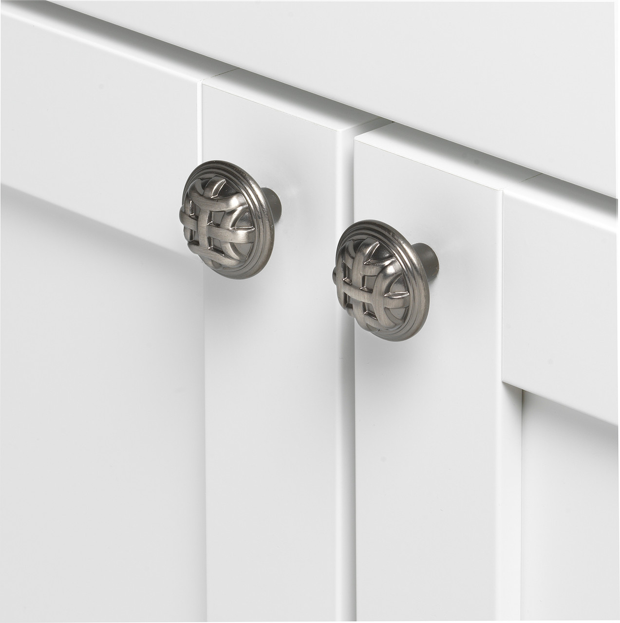 1-1/4 Inch Round Braided Cabinet Knob - 82115 - GlideRite Hardware