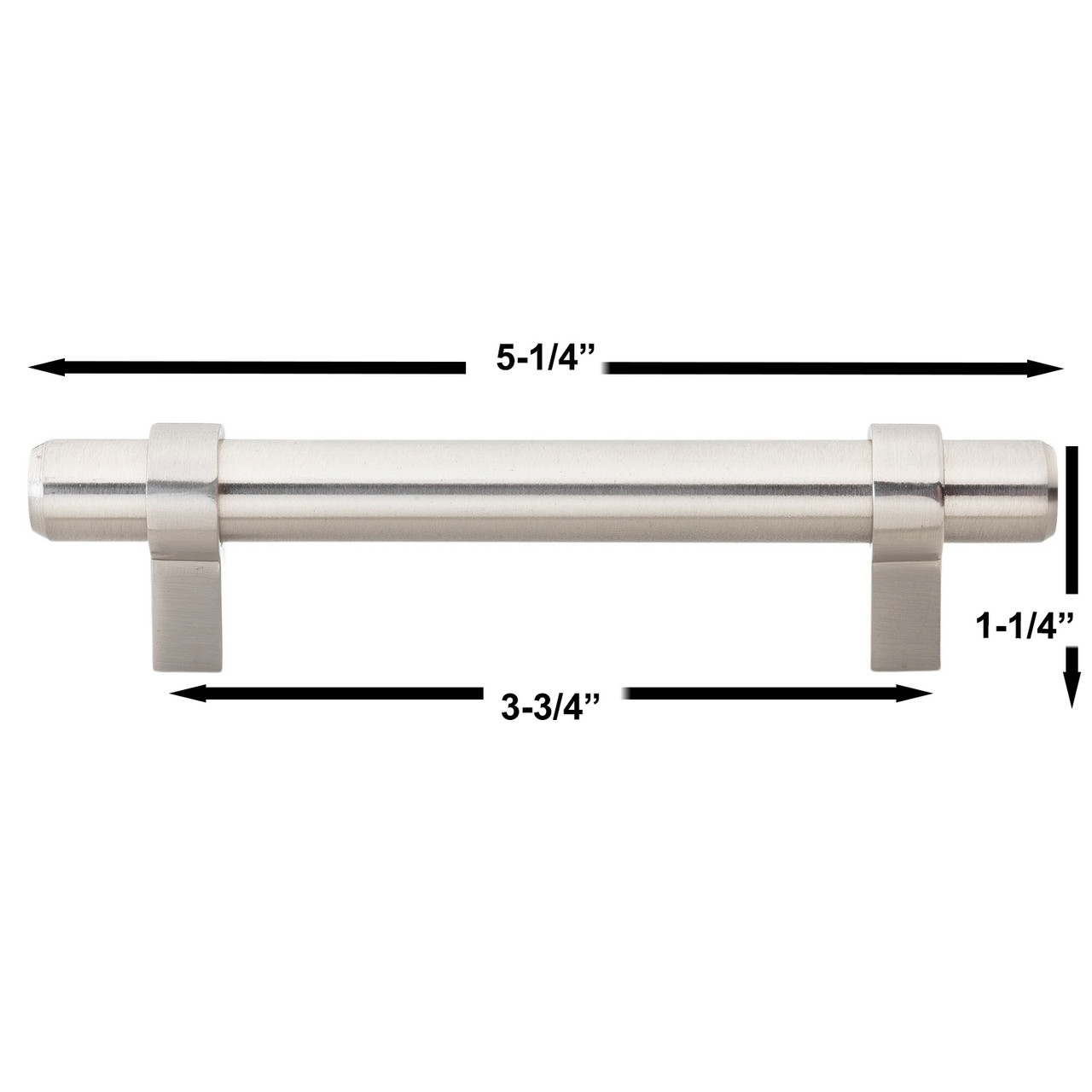 3-3/4 in. Center to Center Oil Rubbed Bronze Solid Steel Bar Pull ...