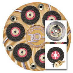 Pearl Abrasive Hexpin Floor Preparation System 15" Hexplate w ...