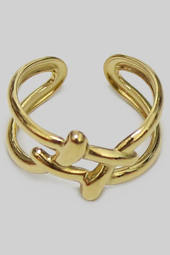 Metal Cutout Sharp Ring - Girly Accessories