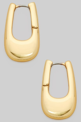 Rectangular Hinge Hoops - Girly Accessories