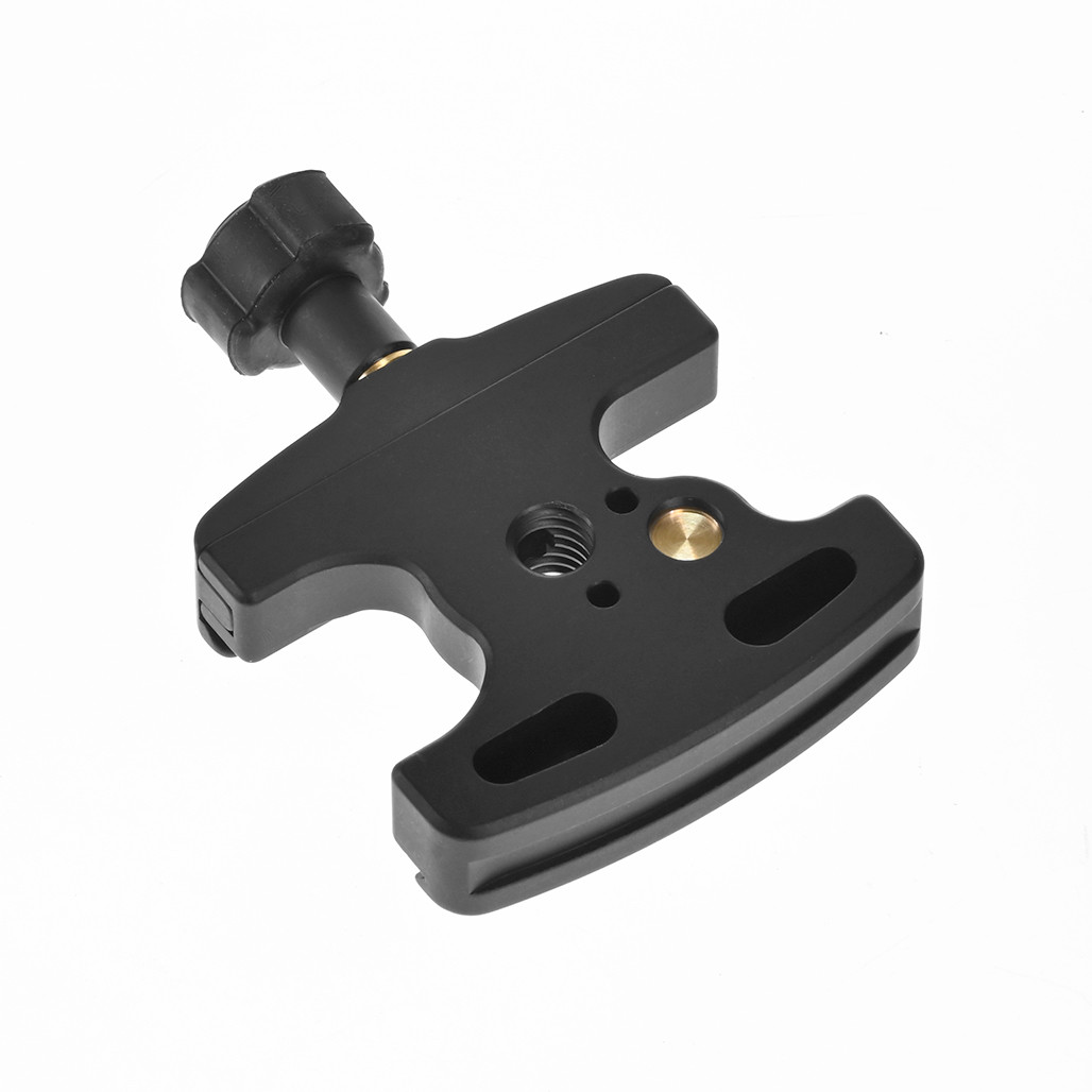 Arca style clamp with level by Acratech with detent pin