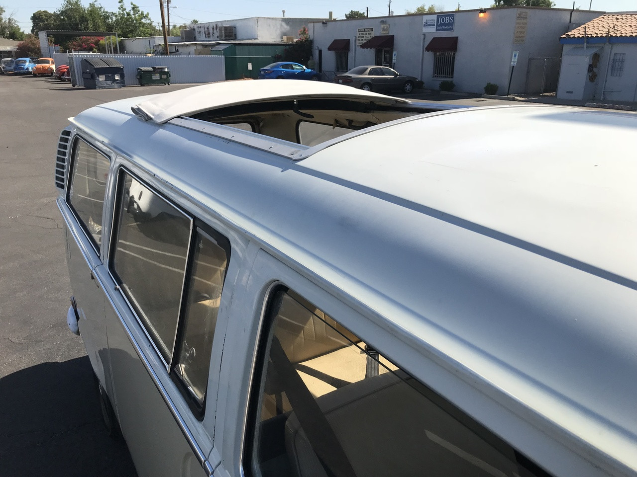 68-79 VW Bus 46"x48" Sliding Ragtop Folding Sunroof Kit - Legacy Products