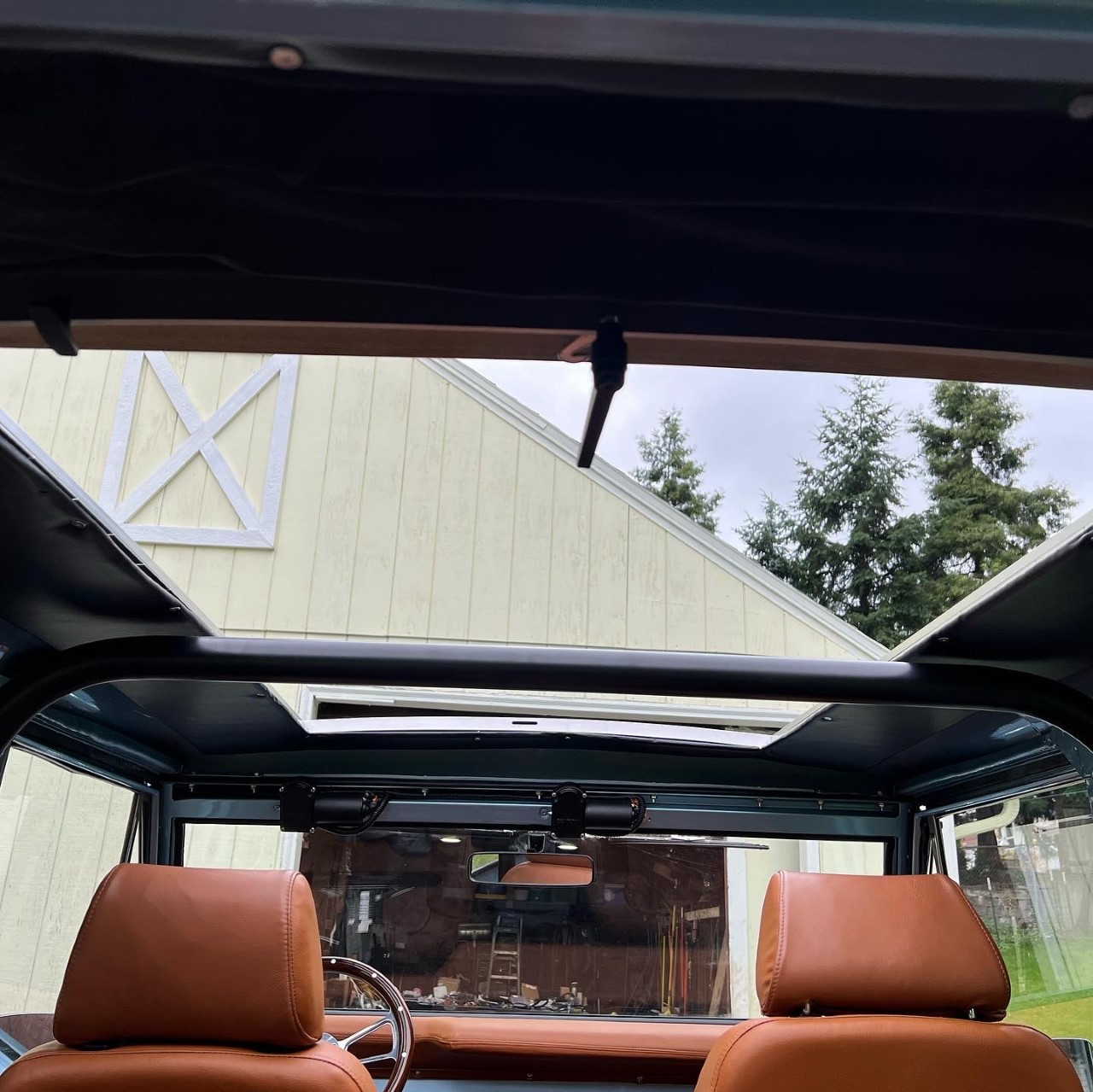 1966-1977 Ford Bronco Sliding Ragtop Folding Sunroof Kit - Legacy Products
