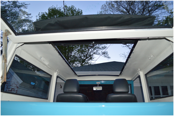 1966-1977 Ford Bronco Sliding Ragtop Folding Sunroof Kit - Legacy Products
