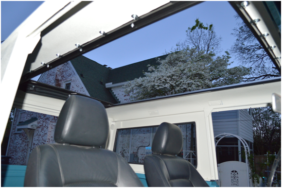 1966-1977 Ford Bronco Sliding Ragtop Folding Sunroof Kit - Legacy Products