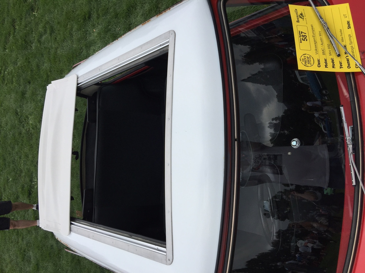 1959-2001 Classic Mini 35" x 45" Sliding Ragtop Folding Sunroof Kit ...
