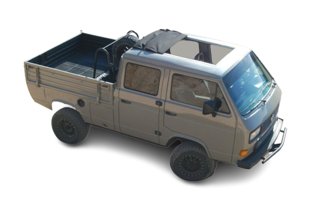 1979-1992 VW T2/T3 Doka (Vanagon) 46" x 50" Sliding Ragtop Folding ...