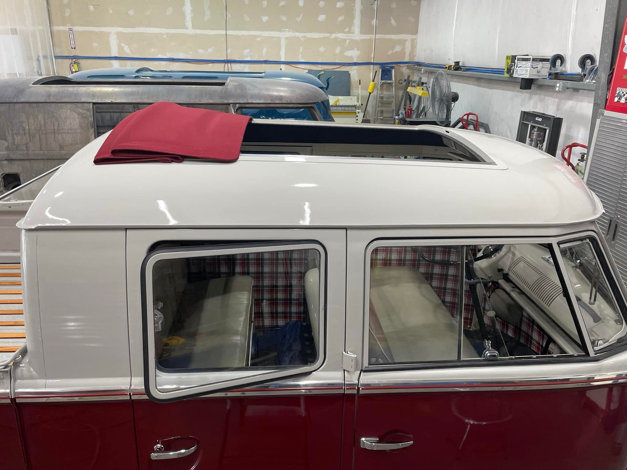 1950-1967 VW Bus Double Cab 42"x44" Sliding Ragtop - Legacy Products
