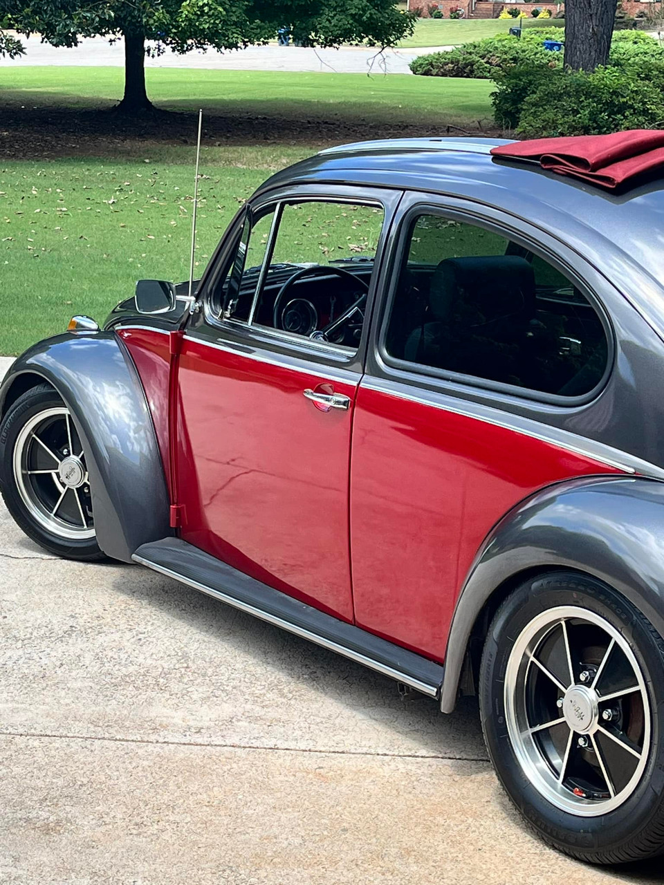 VW Beetle 35" x 40" Sliding Ragtop Folding Sunroof Kit (New Style ...