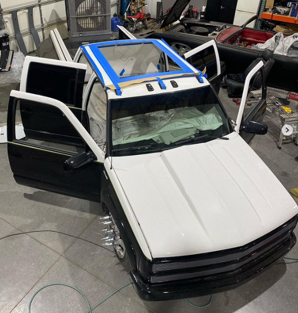 94-03 Chevy/GMC S10 & Sonoma Ext Cab Sliding Ragtop Folding Sunroof Kit ...