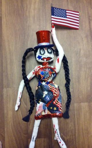 Bloody 4th Of July Zombie Doll - DOLLY DAMES