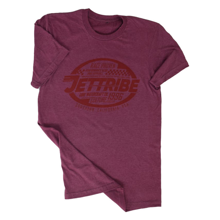 Raceway Men's T-Shirt | Burgundy Red | PWC Jetski Ride & Race Apparel ...