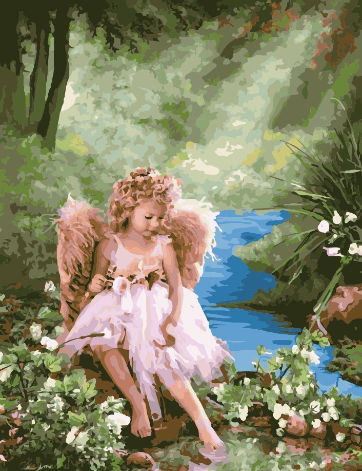Painting by Numbers 50x65cm - Spring Angel
