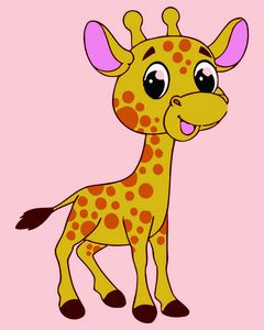 Paint by Numbers Kit - 20x30cm - Happy Giraffe