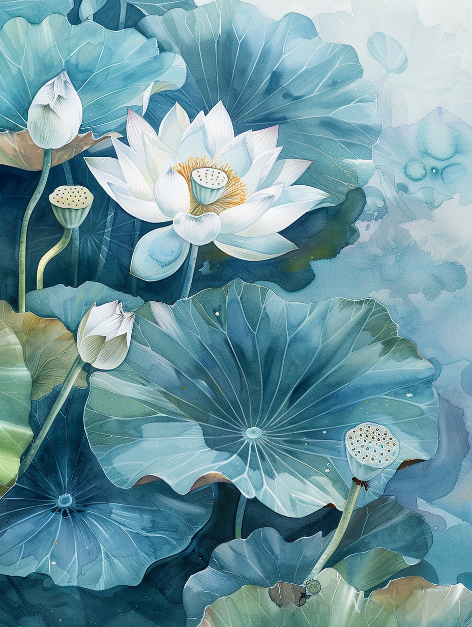 Paint by Numbers - 40x50cm - Made to Order - White Lotus