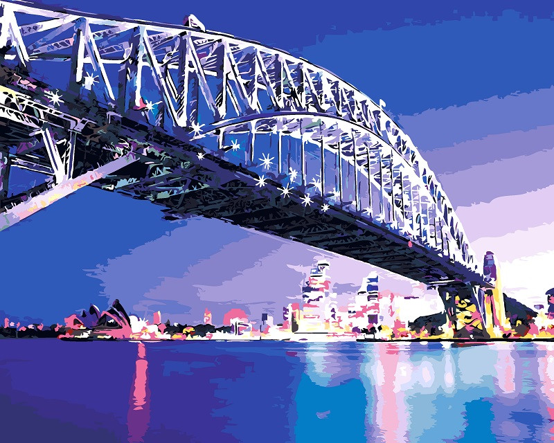 Paint by Numbers 40x50cm - Sydney Harbour Bridge