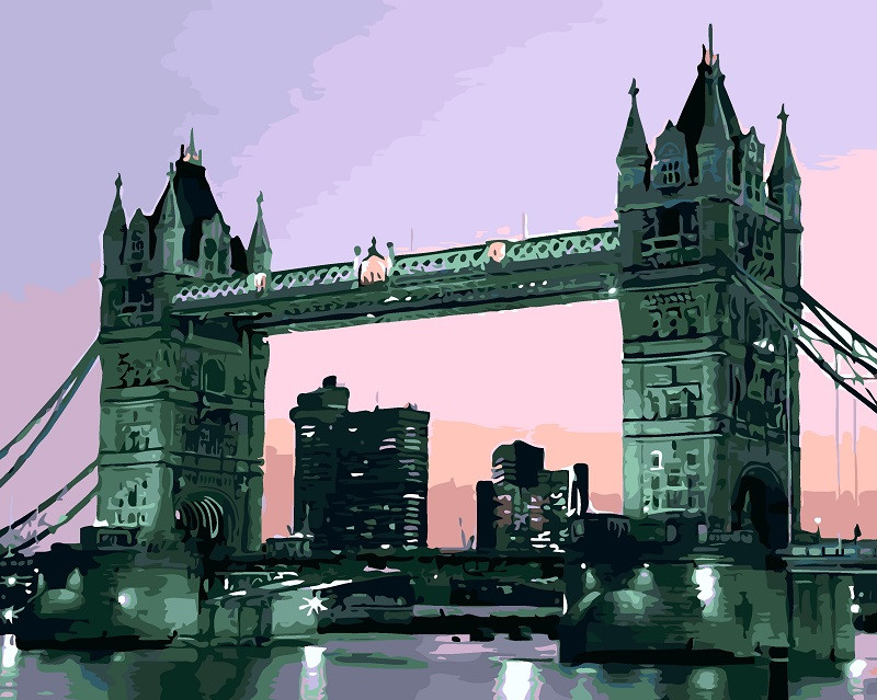 Paint by Numbers 40x50cm - London Tower Bridge