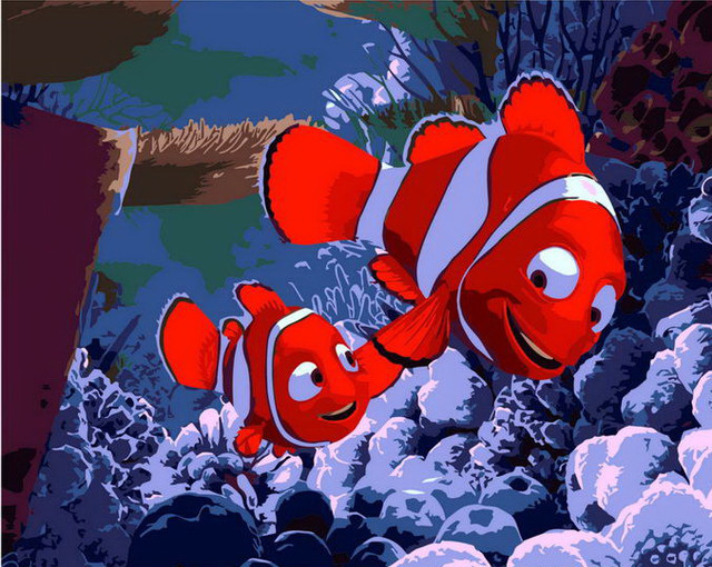 Painting by Numbers 30x40cm - Nemo and Dad