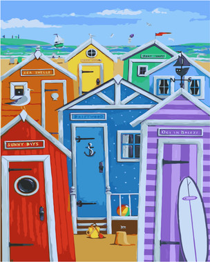 Paint by Numbers Kit - 40x50cm - Beach Shack