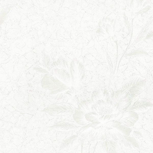 Norwall Silk Impressions 2 MD29448 In Register Grand Floral Off White ...