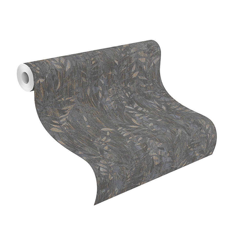 4096-561289 Beck Charcoal Black Leak Wallpaper Modern Style Unpasted ...