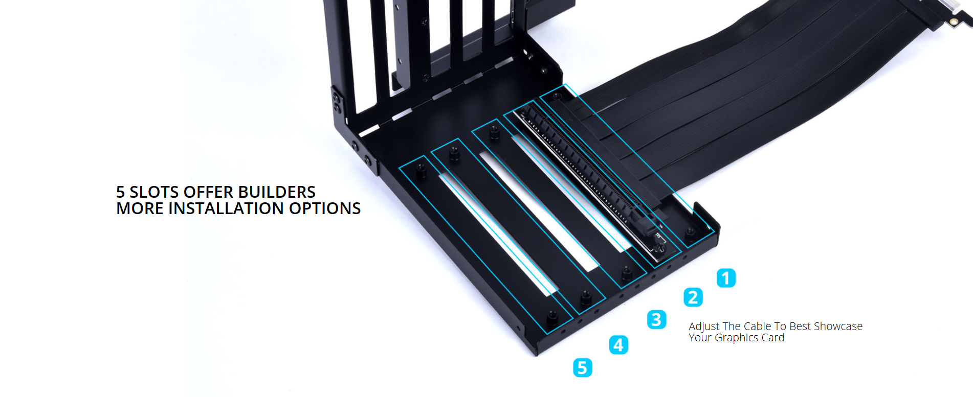 PCI-E EXTENDER CABLE (สายพีซีไอ) LIAN-LI O11DXL-1 UPRIGHT DISPLAY CARD ...