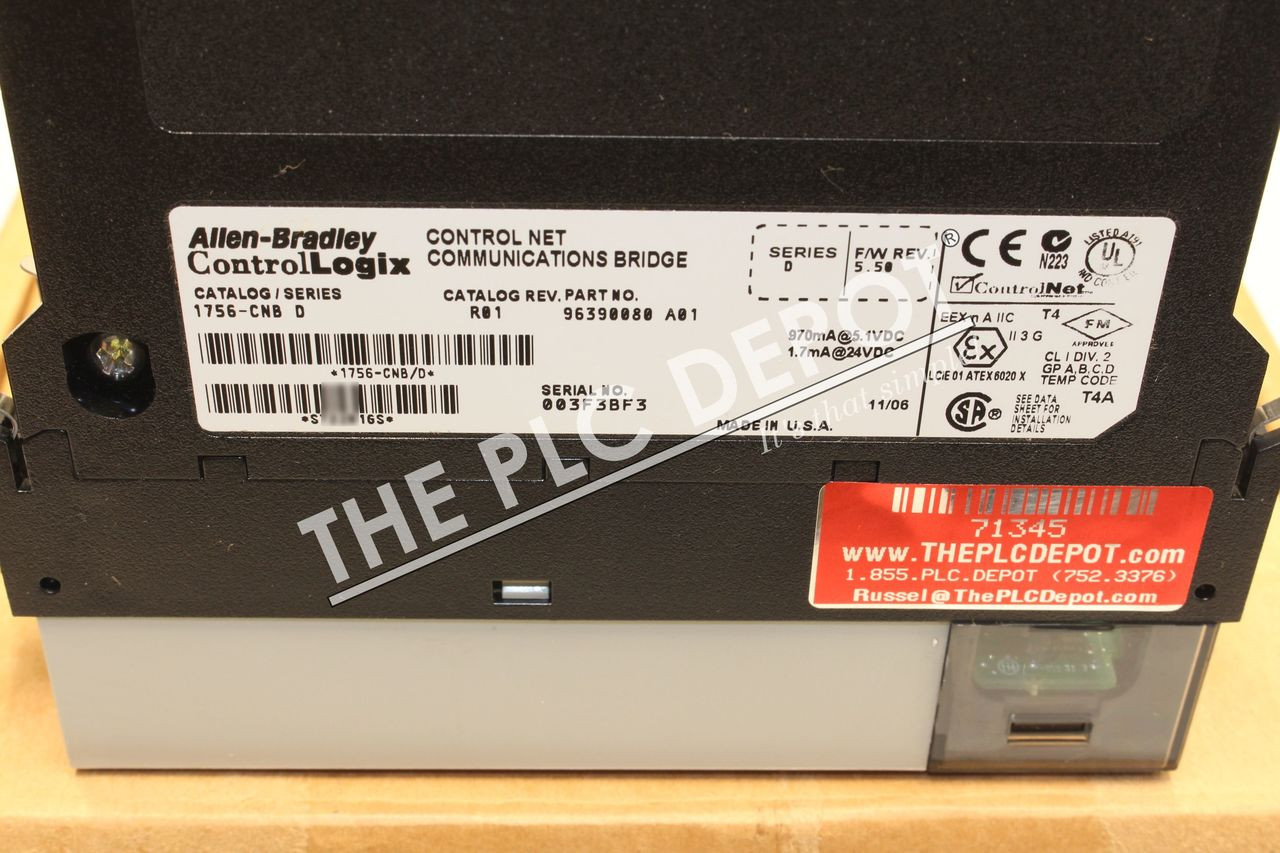 BRAND NEW ORIGINAL! Allen Bradley 1756-CNB ControlLogix ControlNet ...
