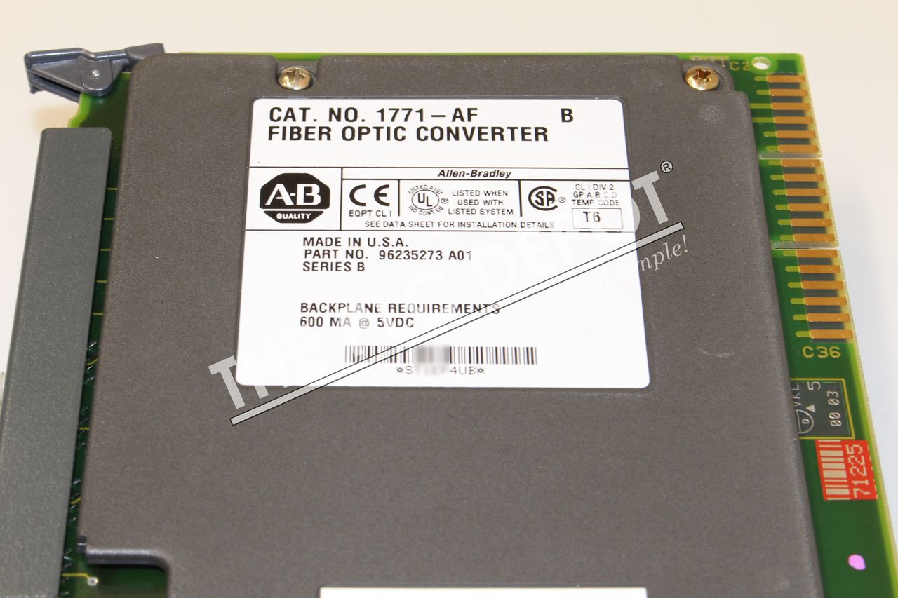 Allen Bradley 1771-AF Fiber-Optic Converter Module - The PLC Depot