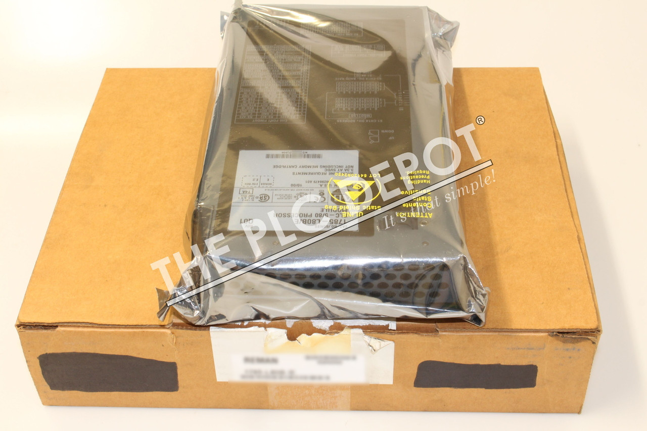Allen Bradley 1785-L80B /E PLC-5/80 Processor 100K DH+/RIO F/W K.2 ...