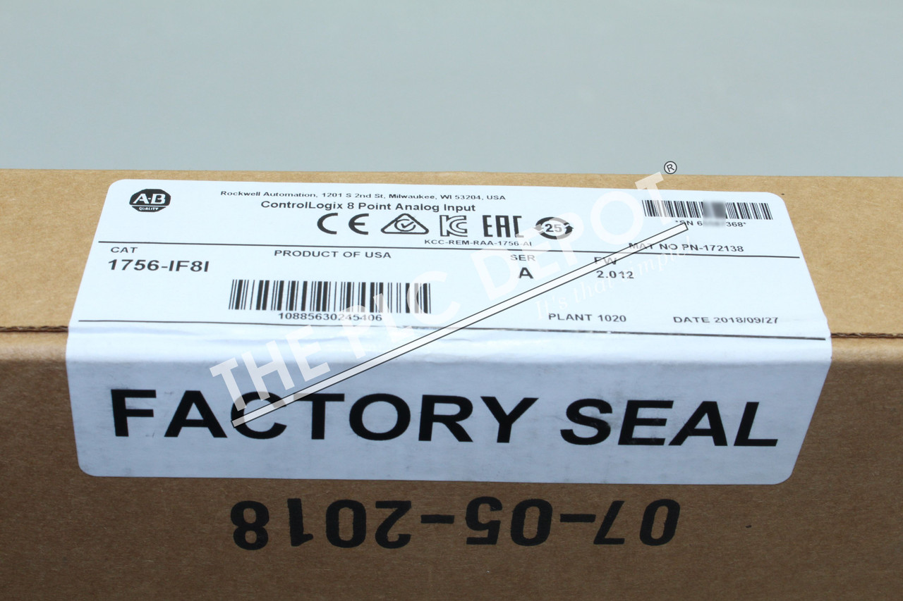 SEALED! Allen Bradley 1756-IF8i ControlLogix Analog Isolated Input ...