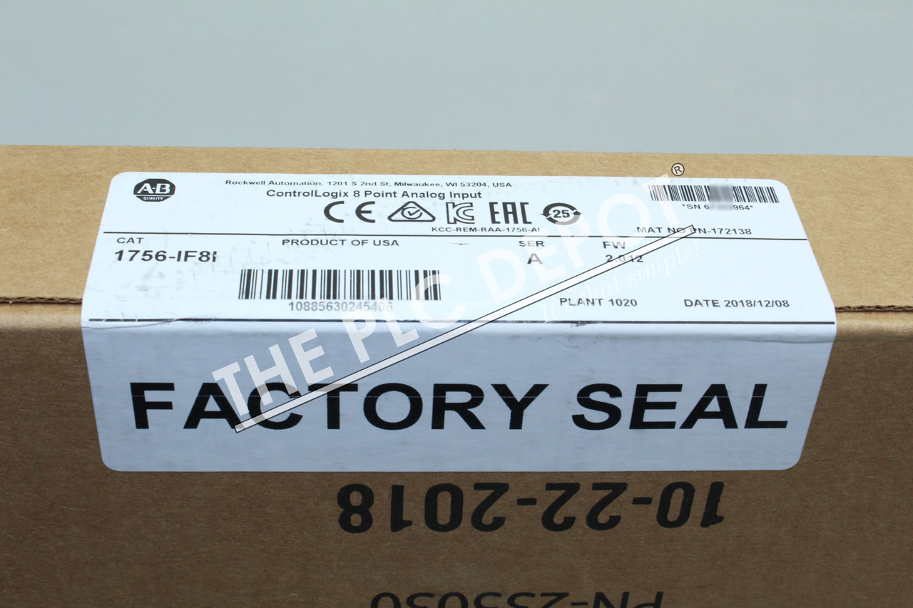 SEALED! Allen Bradley 1756-IF8i ControlLogix Analog Isolated Input ...