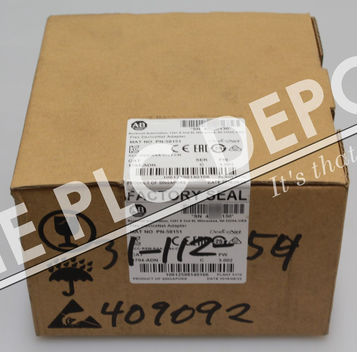 2016 ~SEALED~ Allen Bradley 1794-ADN DeviceNet FLEX I/O 24V DC Media ...