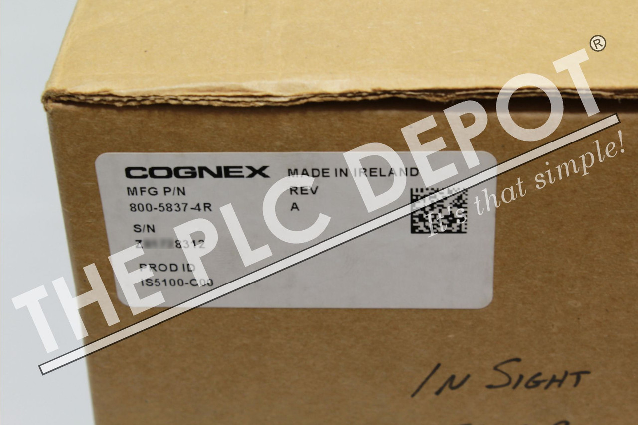 ~BRAND NEW~ COGNEX In-Sight 5100 IS5100-C00 800-5837-4R Vision 5100 ...