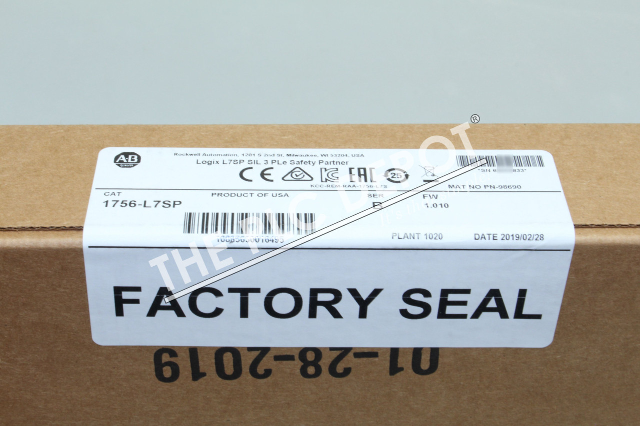 ~2019 FACTORY SEALED~ Allen Bradley 1756-L7SP /B GuardLogix Safety ...