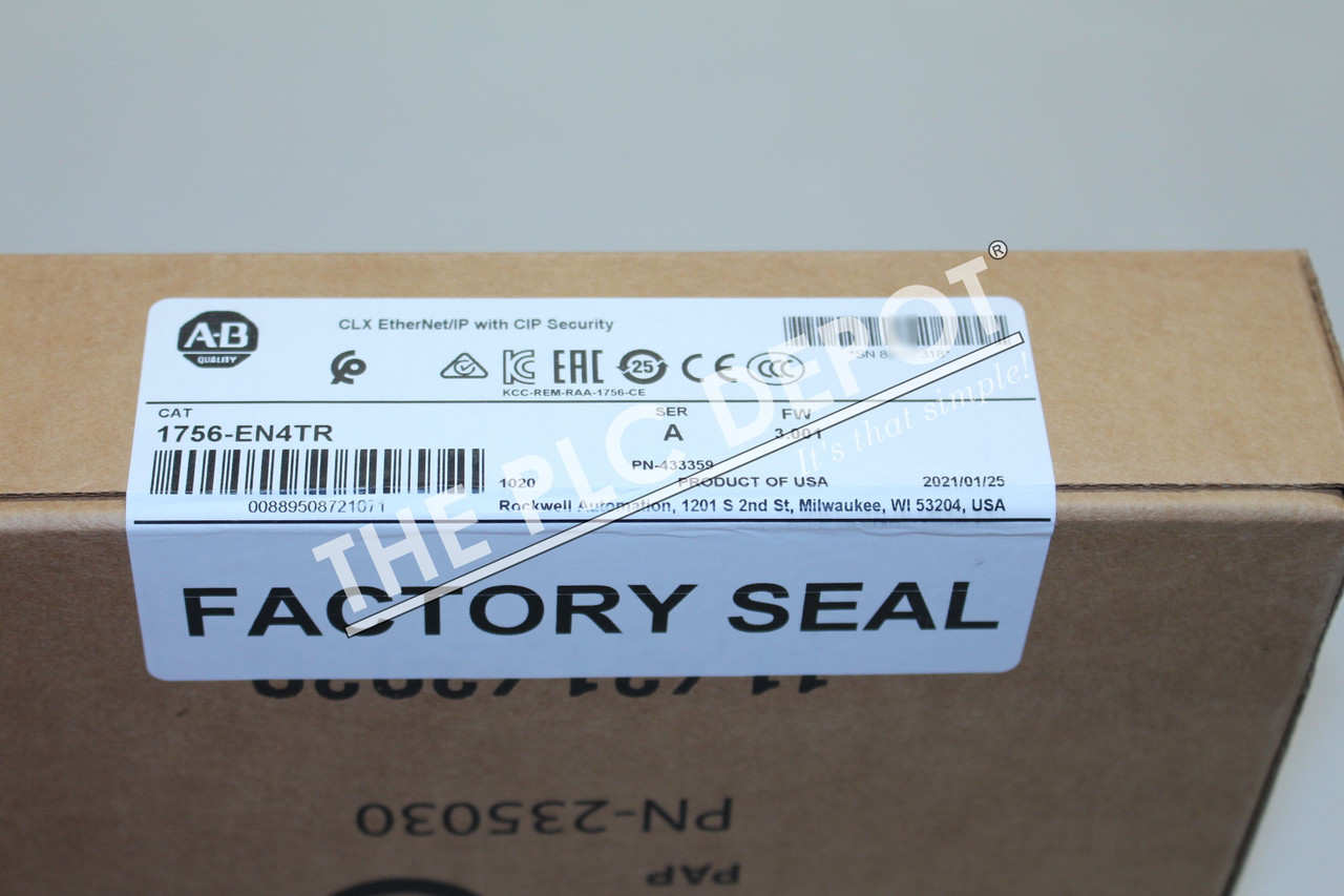SEALED 2021 Allen Bradley 1756-EN4TR /A ControlLogix Dual Port EtherNet ...