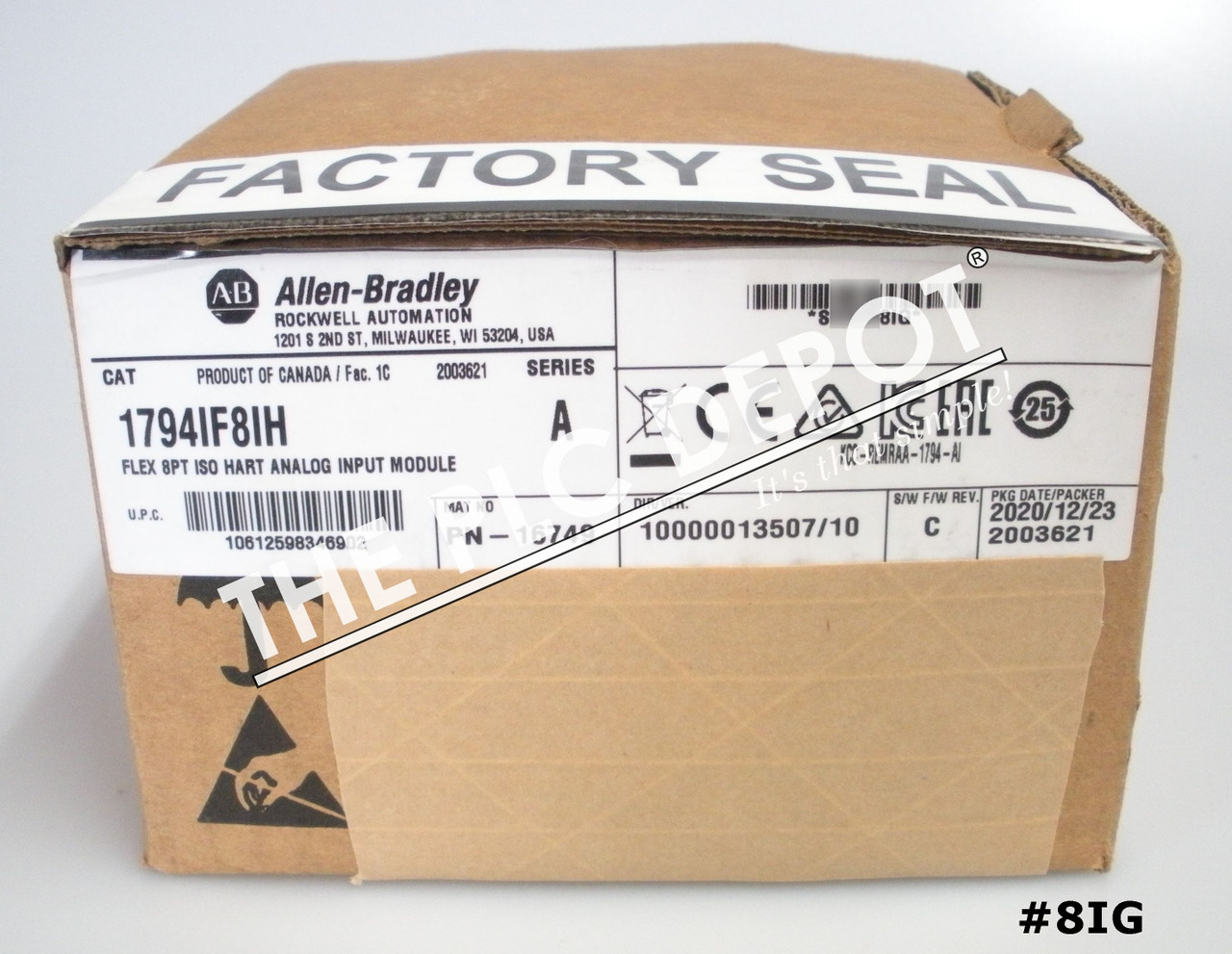 NEW OPEN BOX Allen Bradley 1794-IF8IH Flex I/O 8-Ch Analog Input Module ...