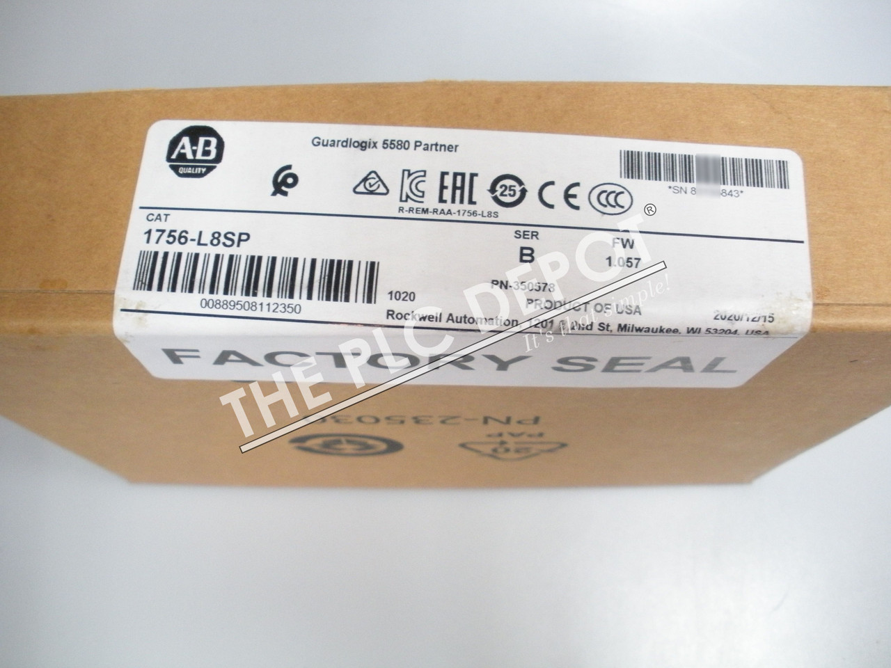 2020 New Sealed Allen Bradley 1756-L8SP /B GuardLogix5580 Safety ...
